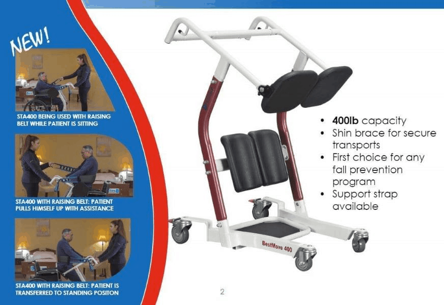 The BestMove™ STA400 Sit-to-Stand Standing Transfer Aid by Best Care ...
