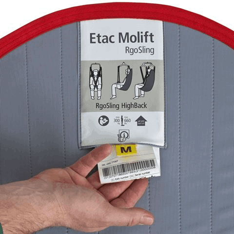 Molift RgoSling Comfort Highback Net - Patient Sling for Molift Lifts ...