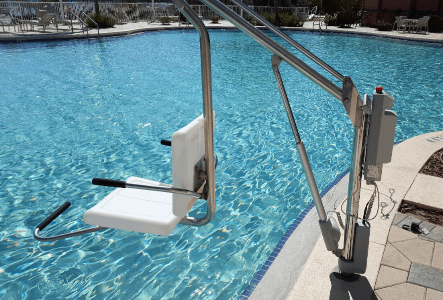 Spectrum Aquatics Motion Trek 350 ADA Pool Lift | Wheelchair Liberty