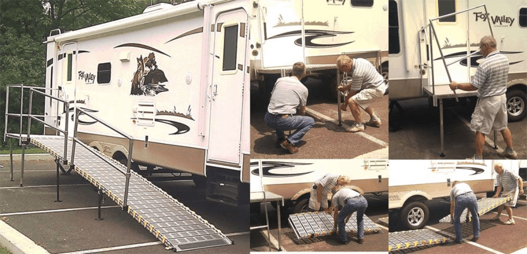Portable Camper / RV Ramp System by Roll-A-Ramp | Wheelchair Liberty