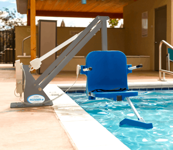 Ranger 2 Powered Pool Lift ADA Compliant by Aqua Creek - Wheelchair Liberty