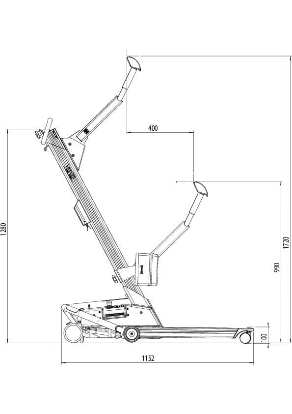 Molift Quick Raiser 2+ - Electric Sit-to-Stand Patient Lift by ETAC ...